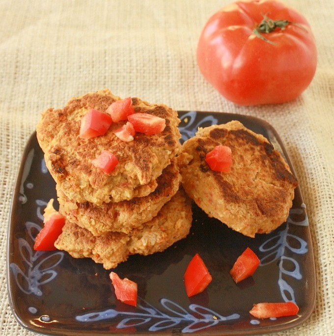 Sun-Dried Tomato Hummus Cakes - Teaspoon of Spice | Serena Ball MS, RD ...