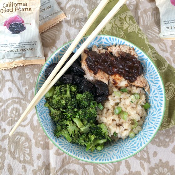 Prune Chicken with Asian Rice